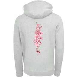 Kapuzenpullover F4NT4STIC "Cherry Blossom", Damen, Gr. S, grau (erdgrau), Obermaterial: 65% Baumwolle, 35% Polyester, relaxed fit, Pullover, Hoodie, Warm, Bequem