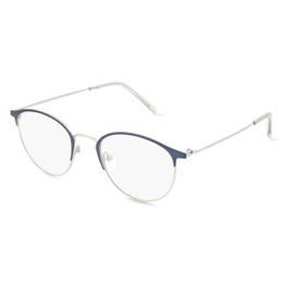 Fielmann OL 029 CL ELIS Brille Unisex | Fassung: Vollrand, Rund, Blau Silber