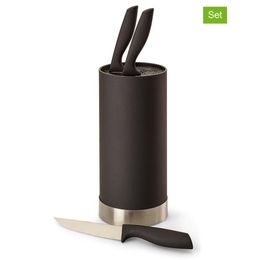 ECHTWERK 4tlg. Küchenmesser-Set in Schwarz/ Silber - 49% | Kuechenhelfer