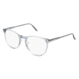 Fielmann LN 068 FLEX CL FINN Brille Herren | Fassung: Vollrand, Panto, Grau Transparent