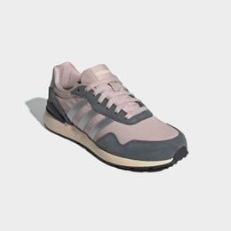Damen Sneaker "RUN 60S 4.0", adidas Sportswear, Gr. 41wonder taupe, silber metallic, carbon, Leder, Textil, Schuhe