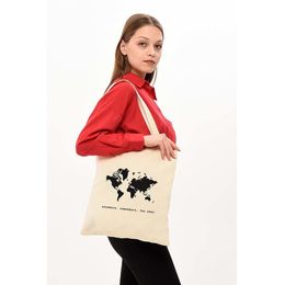 MORI Schultertasche in Creme - (B)25 x (H)40 x (T)8 cm - 68% | Damen-taschen