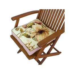 ABERTO DESIGN Stuhlkissen in Creme - 40% | Größe 42x42 cm | Dekokissen