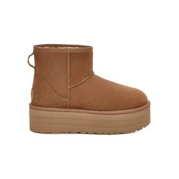 UGG Australia UGG Lammfell-Boots "W Classic Mini Platform" in Hellbraun - 10% | Größe 38 | Damen-stiefel