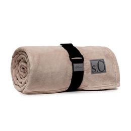 s.Oliver S. Oliver Wohndecke Kuschelsoft, Sand, Textil, Uni, 150x200 cm, Oeko-Tex&reg; Standard 100, pflegeleicht, Wohntextilien, Decken, Kuscheldecken