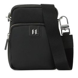 K by KARL LAGERFELD Karl Lagerfeld Crossbody Bags - K/Monogram Umh�ngetasche aus Leder - Gr. unisize - in Schwarz - f&uuml;r Damen