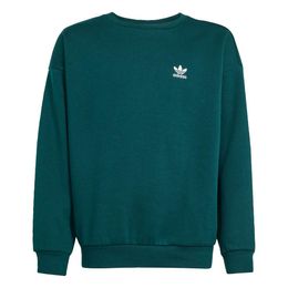 adidas originals Sweatshirt 'Boyfriend Crew' M&auml;dchen Gr&ouml;&szlig;e 134 dunkelgr&uuml;n / wei&szlig;