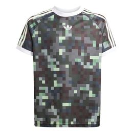 adidas originals T-Shirt 'x Minecraft' Jungen Größe 152 hellgrün / dunkelgrün / silber / weiß
