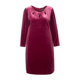 Ulla Popken Kleid Damen Gr&ouml;&szlig;e 60 dunkelrot Winterkleid