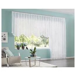 Bogenstore my home "Eby" Gr. 5, weiß, B:400cm H:120cm, Voile, Polyester, Gardinen, Transparent Polyester