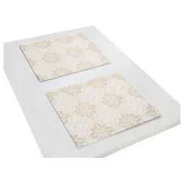 Platzset ADAM "Romantic Puligny" Gr. 1, beige (naturweiß), B:30cm L:40cm, Obermaterial: 100% Baumwolle, Platzsets