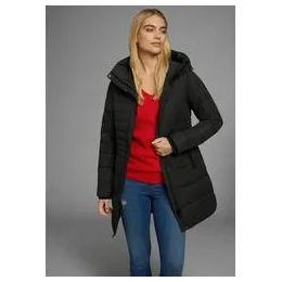 Wintermantel Polarino, Damen, Gr. 44, schwarz, Obermaterial: 100% Polyester. Futter: 100% Polyester. Wattierung: 100% Polyester, sportlich, Rippstrickbündchen, Mäntel, Warm wattiert. Obermaterial wasserabweisend und winddicht., Topseller