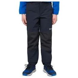 Outdoorhose Jack Wolfskin "RASCAL WINTER PANTS K", Kinder, Gr. 128, Normalgrößen, blau (night, blau), Obermaterial: 92% Polyamid, 8% Elastan; Kontrast: 100% Polyester; Futter: 100% Polyester, Hosen