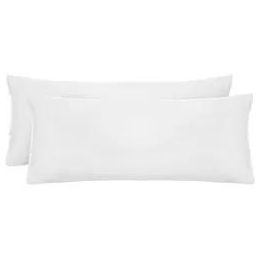 Kissenbezug Biberna "Michi Feinjersey mit Reißverschluss", weiß, B:40cm L:60cm, Feinjersey, Obermaterial: 100% Baumwolle, Kissenbezüge, verschiedene Größen, Feinjersey Kissenhülle aus 100% Baumwolle