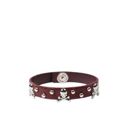 Scalpers Armband Damen Größe One Size burgunder / silber