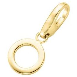 Charm Buchstabe "Buchstabe O, Silber 925", gold, Giorgio Martello MILANO, Charms, Damen, Silber 925 (Sterlingsilber)