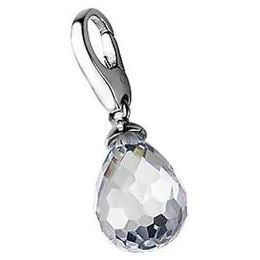 Charm Kugel "Tropfen, Silber 925", weiß, Giorgio Martello MILANO, Charms, Damen, Silber 925 (Sterlingsilber)