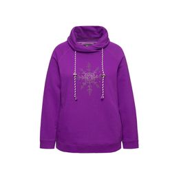 Ulla Popken Sweatshirt female Purple size 54-56