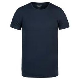 PME-Legend T-Shirt PME LEGEND "PME 2-packbasict-shirt", Herren, Gr. XL, blau (schwarz sapphire), Jersey, Obermaterial: 95% Baumwolle, 5% Elasthan, unifarben, Casual, regular fit normal, Rundhals, Shirts Multipacks