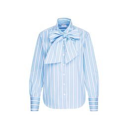 Seidensticker Bluse 'The Contemporary Basics' Damen Größe 4XL blau / weiß