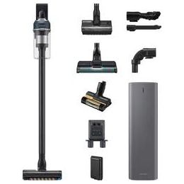 Samsung Akku-Handstaubsauger "VS20C85G4PB/WD, Jet 85 Complete Clean+", blau (blau, schwarz), B:25cm H:93cm T:20,2cm, Akkusauger, 580 W, beutellos, automatische Entleerung