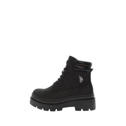 U.S. Polo Assn. Schn&uuml;rstiefelette 'Shova001' Damen Gr&ouml;&szlig;e 42 schwarz Winterschuhe