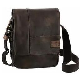 Umhängetasche Camel Active "Laos", Damen, Gr. B/H/T: 21cm x 27cm x 7cm, braun, Polyurethan, Polyurethan (PU), beschichtet, kontrastfarbene Details, leichte Abriebeffekte, Retro, Taschen, praktisch funktionaler Alltagsbegleiter mit vielen sportlichen Details