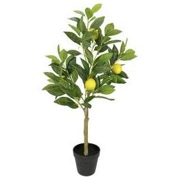 Kunstpflanze I.GE.A. "Zitronenbaum im Topf", gelb, B:36cm H:73cm L:24cm, Polyester, Kunstpflanzen, Kunstbaum Zimmerpflanze