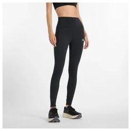 Lauftights New Balance "Sleek High Rise Legging 27"", Damen, Gr. XL, N-Gr, schwarz (schwarz (001)), Obermaterial: 71% Polyester, 29% Elasthan, sportlich, Hosen