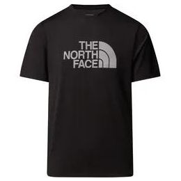 Funktionsshirt The North Face "M 24/7 SHORT SLEEVES EASY TEE REG", Herren, Gr. L, schwarz (tnf schwarz), Jersey, Obermaterial: 100% Polyester, unifarben, Sportlich, Rundhals, Shirts