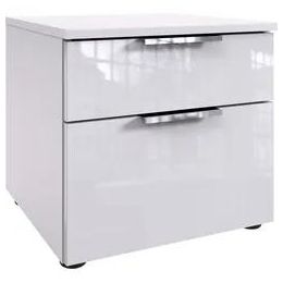 Nachtkommode wimex "level36 D by fresh to go", weiß (korpus weiß, front lack weiß), B:41cm H:39cm T:41cm, Spanplatte, Sideboards, 2 Schubladen mit soft-close Funktion, lackierte Front