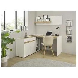 Büromöbel-Set Inosign "CiTY/GiRON", weiß, B:143cm H:180cm T:120cm, Arbeitsmöbel-Sets