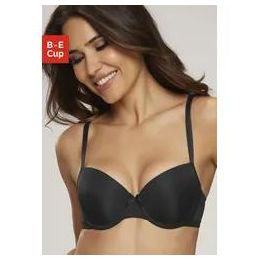 Schalen-BH s.Oliver, Damen, Gr. 85, Cup E, schwarz, Microtouch, Obermaterial: 60% Polyamid, 35% Polyester, 5% Elasthan, BHs, mit Bügel und nahtlos vorgeformten Schalen, Basic Dessous