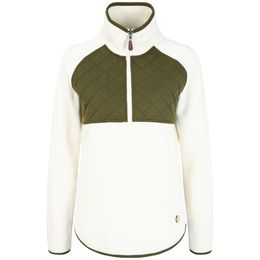 oxmo Sweatshirt 'Malita' Damen Gr&ouml;&szlig;e XS ecru / gr&uuml;n
