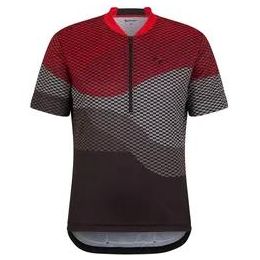 Radtrikot Ziener "NEMIC-Z", Herren, Gr. 46, rot, Obermaterial: 100% Polyester; Obermaterial 2: 90% Polyester, 10% Elasthan, Trikots
