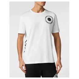 T-Shirt Plein Sport "Carbon Tiger", Herren, Gr. 4XL, weiß (01, weiß), Obermaterial: 100% Baumwolle, Shirts