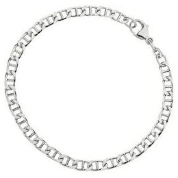 Silberarmband Jobo "Armband", silber (silber 925), Armbänder, Damen, Silber 925 (Sterlingsilber), 925 Silber rhodiniert 21 cm
