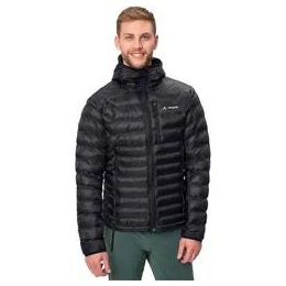 Steppjacke Vaude "Men's Batura Hooded Insulation Jack", Herren, Gr. XXL, schwarz, Web, Obermaterial: 100% Polyamid, unifarben, hoch geschlossener Ausschnitt, eingesetzt eingefasste Kante, Jacken