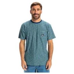 Shirttop Quiksilver "Kentin", Herren, Gr. M, blau (estateblaukentinstripes), 100% Baumwolle, Tops