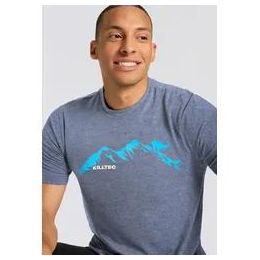 T-Shirt Killtec "KOS 365 MN TSHRT", Herren, Gr. XL, blau (blau meliert), Obermaterial: 92% Polyester, 8% Elasthan, Rundhals, Shirts