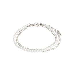 Pilgrim Armband 'BAKER' Damen Gr&ouml;&szlig;e One Size silber / perlwei&szlig;