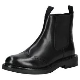Stiefelette Geox "Geox Stiefelette Leder/Textil", Damen, Gr. 39, schwarz, Leder, Textil, Schuhe