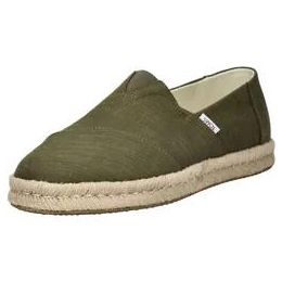 Toms Shoes Espadrille TOMS "TOMS Slipper Textil", Herren, Gr. 44,5, grün (olive), Textil, Schuhe