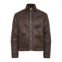 Casual Friday Lederimitatsjacke ' CFMACKSEN ' Herren Größe M dunkelbraun