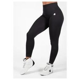 Sporthose GORILLA WEAR, Herren, Gr. M, US-Größen, schwarz, 90% Nylon, 10% Elasthan, Hosen, mit nahtlosem Design