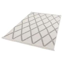 Schöner Wohnen Teppich "Summer 6352", grau, B:133cm H:6mm L:190cm, Kunstfaser, SCHÖNER WOHNEN-KOLLEKTION, Teppiche, In- und Outdoor geeignet, Hoch Tief Struktur, Robuster Teppich