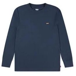 Levi's Langarmshirt LEVI'S KIDS "LVB LS GRAPHIC TEE SHIRT", Jungen, Gr. 16 (176), big dipper, Single Jersey, Obermaterial: 100% Baumwolle, Casual, regular fit normal, Rundhals, gerader Abschluss, Shirts, mit Logo Stickerei for BOYS