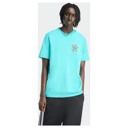 T-Shirt Adidas ORIGINALS "GRAPHIC TEE LO", Herren, Gr. S, semi mint rush, Obermaterial: 100% Baumwolle, sportlich, Shirts