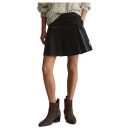 Marc O'Polo Webrock MARC O'POLO DENIM "aus Organic Cotton Stretch", Damen, Gr. XL, schwarz, Obermaterial: 98% Baumwolle, 2% Elasthan; Futter: 100% Nicht verfügbar, unifarben, ausgestellt kurz, Röcke