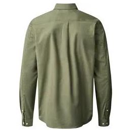 Langarmhemd MCS "MCS Shirt Greg", Herren, Gr. XL, Normalgrößen, grün (beetle), Obermaterial: 97% Baumwolle, 3% Elasthan, Hemden